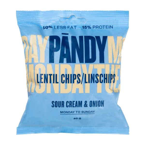 Chips PANDY cream & onion lentil 40gr