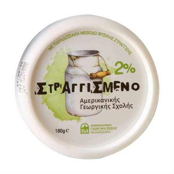 Γιαούρτι ΑΜΕΡΙΚΑΝΙΚΗ ΓΕΩΡΓΙΚΗ ΣΧΟΛΗ στραγγιστό 2% 180gr