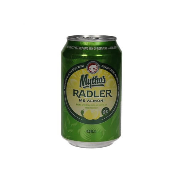 Μπύρα MYTHOS radler με λεμόνι κουτί 330ml