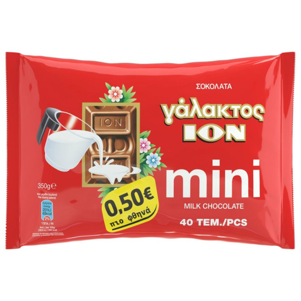 Σοκολατάκια ΙΟΝ mini γάλακτος 350gr (-0,50€)