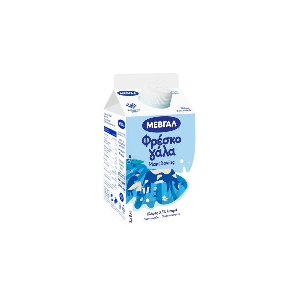 Γάλα ΜΕΒΓΑΛ φρέσκο Πλήρες 3,5% 500ml