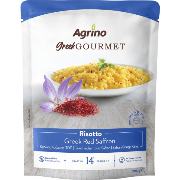 Ριζότο AGRINO Greek Gourmet σαφράν 200gr
