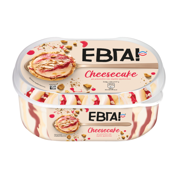Παγωτό ΕΒΓΑ cheesecake 900ml/513gr