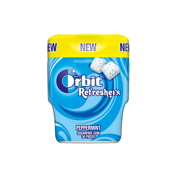 Τσίχλες ORBIT refreshers μέντα 67gr