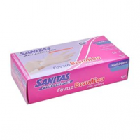 Γάντια SANITAS Professional Βινυλίου μιας χρήσης Large 100τμχ