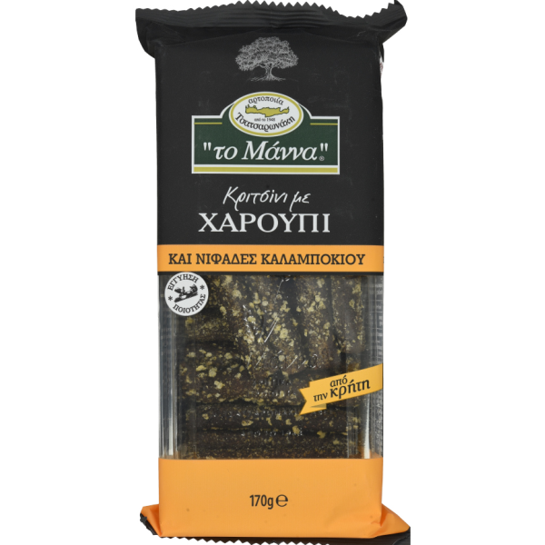 Κριτσίνια ΤΟ ΜΑΝΝΑ με χαρούπι & καλαμπόκι 170gr προσφορά - Pockee