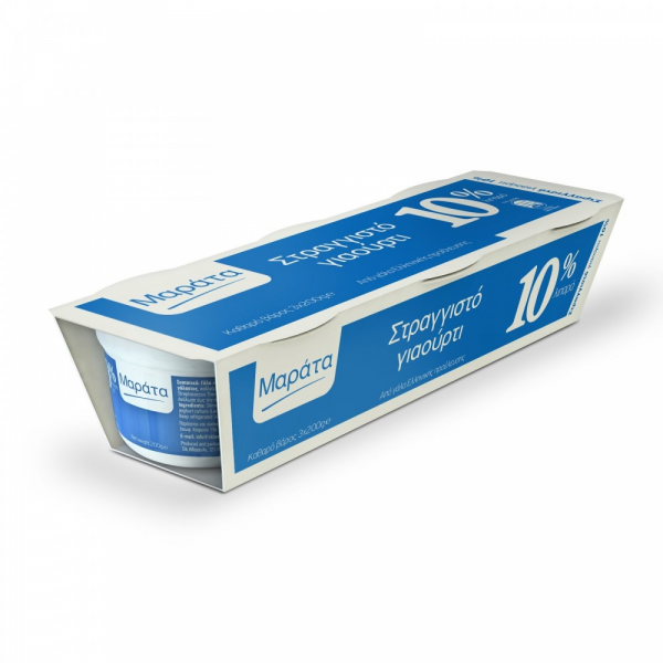 Γιαούρτι ΜΑΡΑΤΑ στραγγιστό ελληνικό 10% 3x200gr